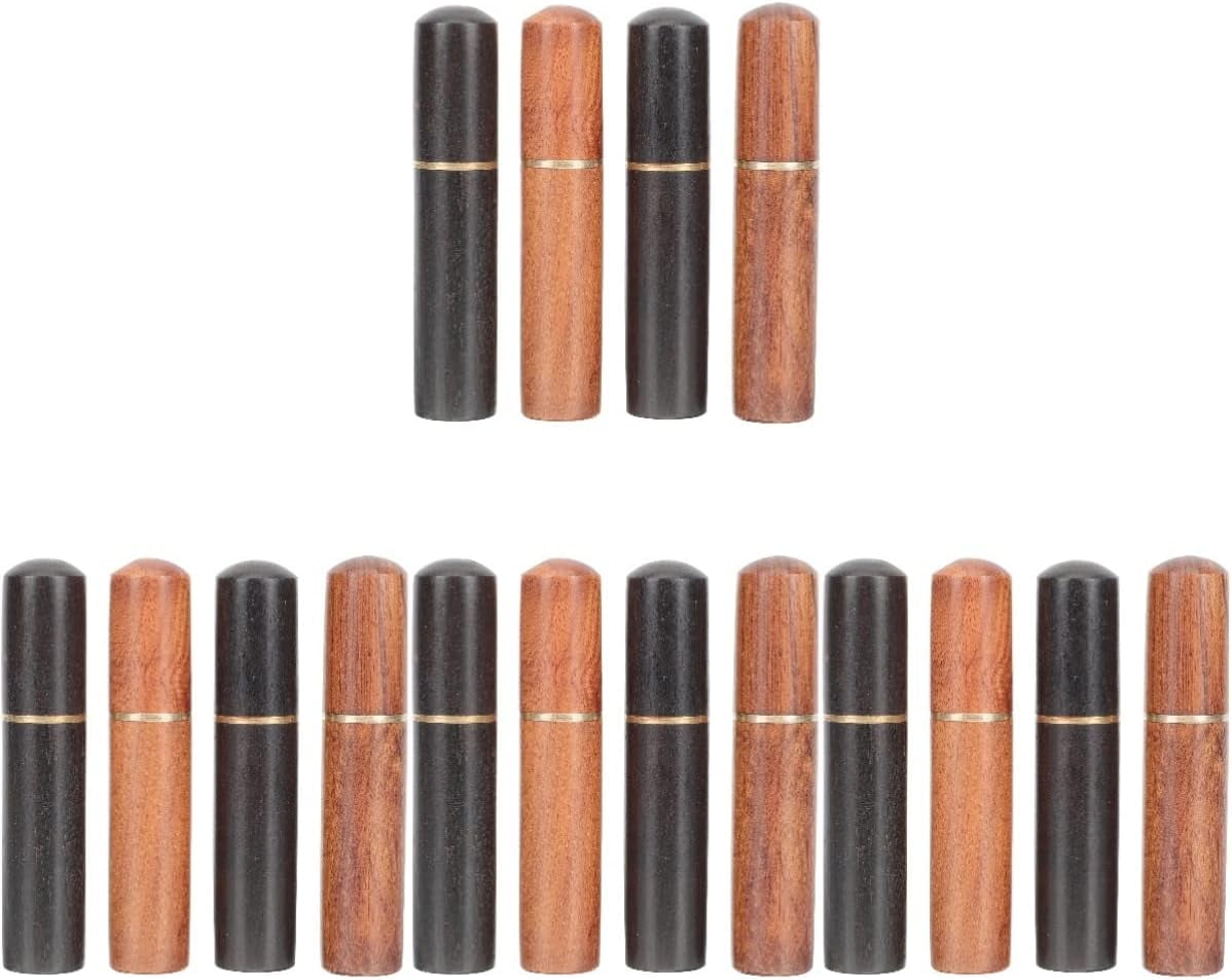 16 Pcs Wooden Needle Wooden Needle Case Tube Needle Storage Tube Sewing ...
