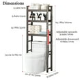 ALORHARDRO Over The Toilet Storage Rack, 3-Tier Metal Bathroom ...