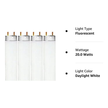 4 ft. 5000k Designed to Replace Fluorescents LED Tube Light - Pack of 2 ...