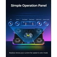 Laptop Cooling Pad, RGB Lights Laptop Cooler 9 Fans for 15.6-19.3 Inch ...