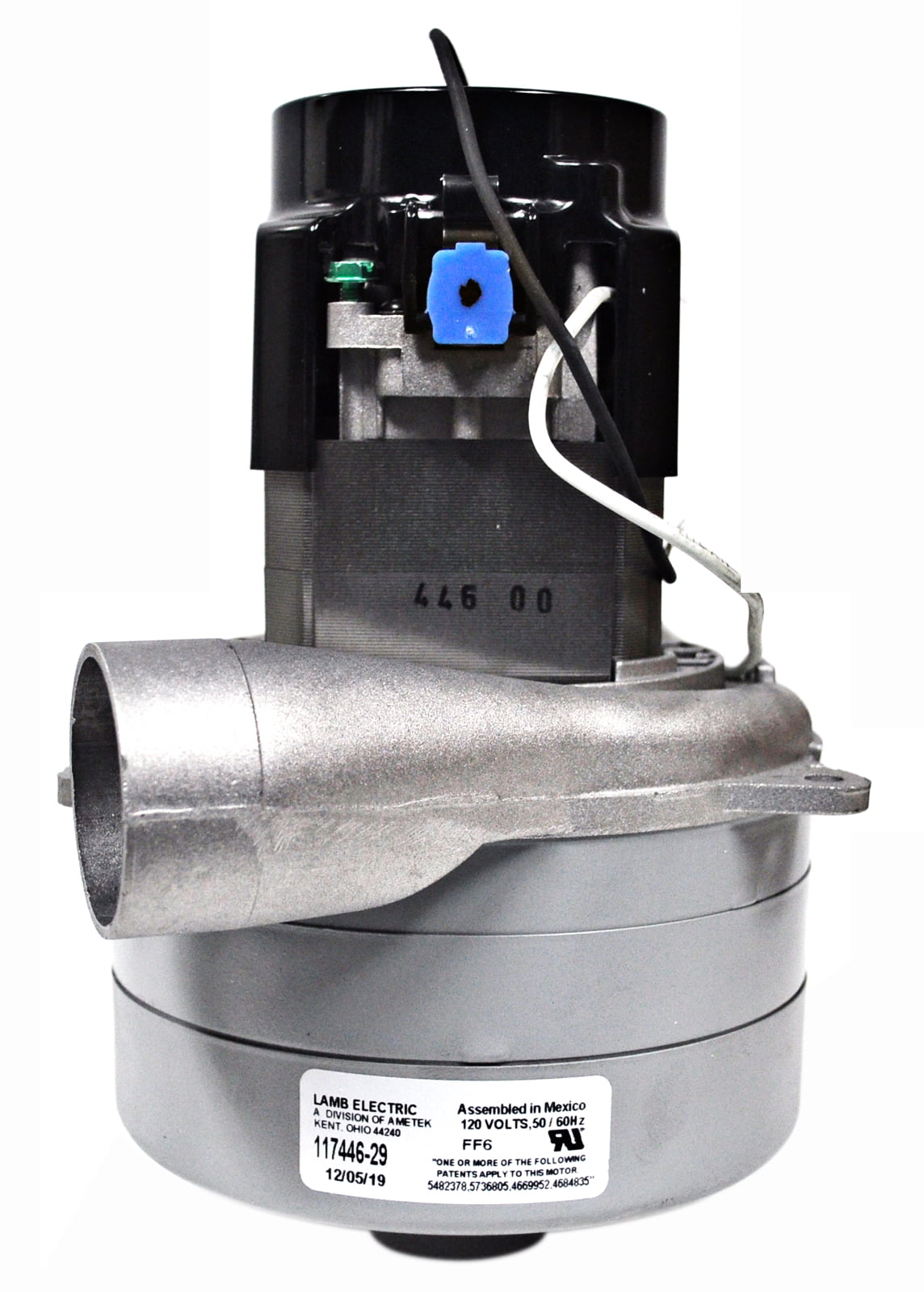 Ametek Lamb 5.7 Inch 3 Stage 120 Volt B/B Tangential Bypass Motor ...