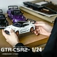1:24 Simulation Nissan GTR CSR2 Alloy Race Cars Toy Diecast Vehicles ...