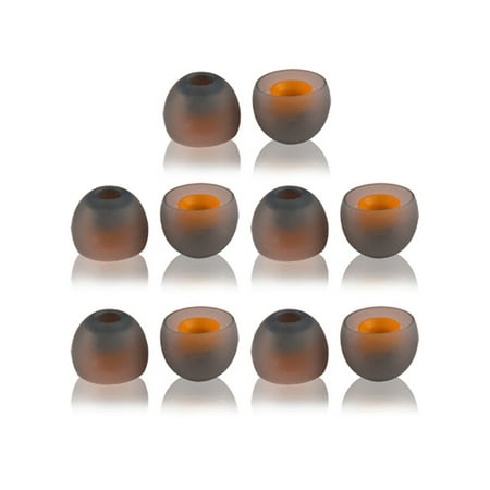 5 Pairs Soft Silicone Soundproof In-ear Ear Caps Replacement Earphone ...