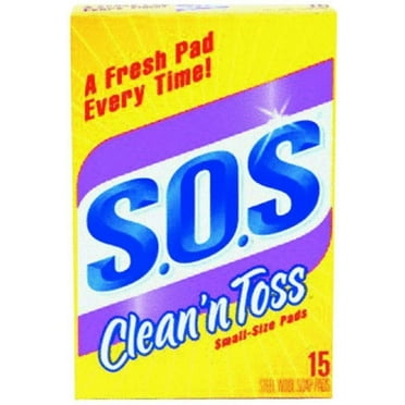Clorox Clean 'n Toss S.O.S Pads, 15 Count, Small Size for One-Time Use ...