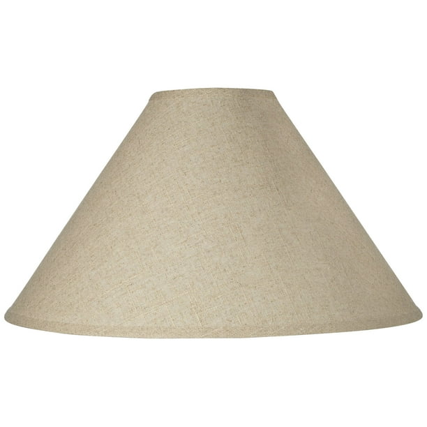 Springcrest Empire Lamp Shade Fine Burlap Large 6" Top x 21" Bottom x ...