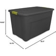 STERILITE 19453V04 Tote, 35 Gallon, Gray - Walmart.com