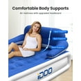 iDOO Queen Headboard Air Mattress, 18" Airbeds with Built-in Pump - Walmart.com