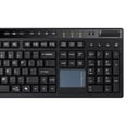 Adesso Wireless Keyboard with Touchpad 104 Key Full Size USB Dongle ...