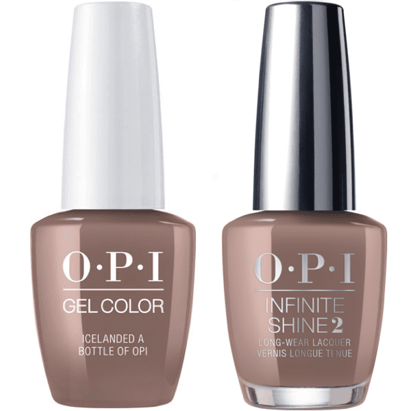 OPI Nail GelColor + Infinite Shine Polish Iceland Combo 2 ct - ICELANDED A BOTTLE OF OPI GC I53 ...