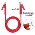 5 Pack Alligator Clips Test Leads with Insulators Clips,Dual Ended ...