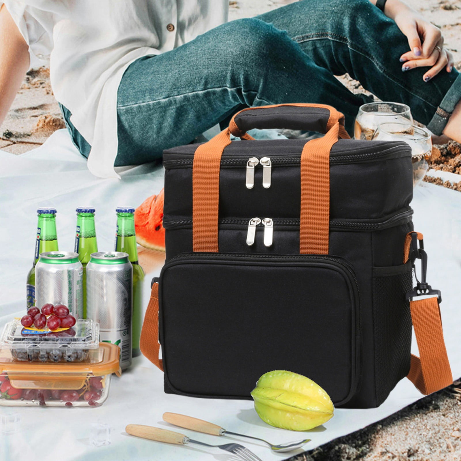 Click here for Tacilip Large Capacity Waterproof Double-Layer Ins... prices