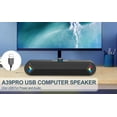Lenrue Computer Speakers, 10W USB Soundbar for Desktop Monitor Laptop ...