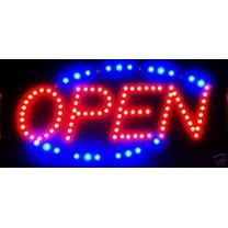 ultra bright open led neon business motion light sign. on/off with ...