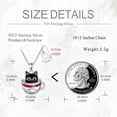 Black Cat in Teacup Necklace Cute 925 Sterling Silver Animal Pendant ...