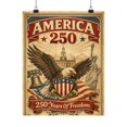 Affixzi America 250 1776 to 2026 Matte Vertical Poster, Patriotic Wall ...