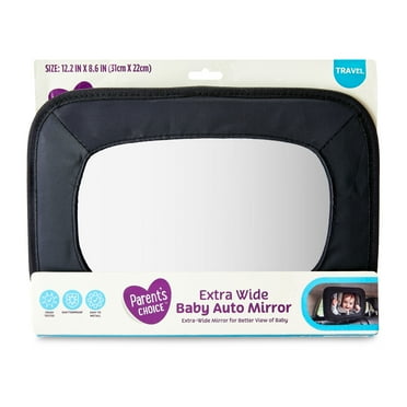 SafeFit® Wide View Baby Car Mirror, Crash-Tested, Gray, Unisex ...
