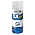 Clear, Rust-Oleum American Accents 2X Ultra Cover Matte Spray Paint- 12 ...