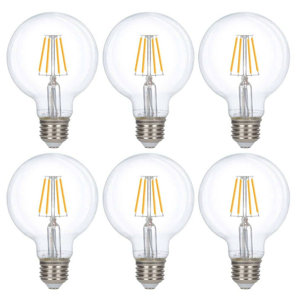 Simba Lighting LED Edison G25 Globe 4W 40W Equivalent Light Bulbs 120V ...