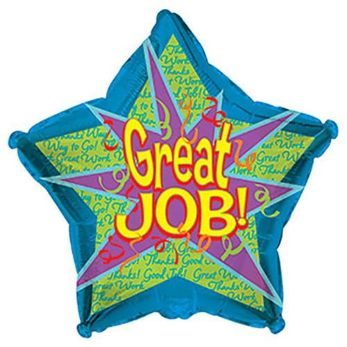 LOONBALLOON Sentiments Balloons, 17″ GREAT JOB BURST - Walmart.com