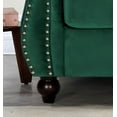Uspridefurniture Fender 82.6'' Velvet Rolled Arm Sofa,Green - Walmart.com