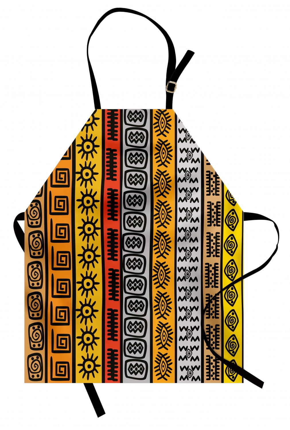 Tribal Apron Ethnic African Motifs with Hand Drawn Style Borders ...
