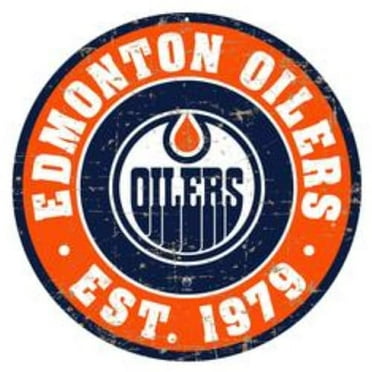 Edmonton Oilers 22'' x 34'' Retro Logo Poster - Walmart.com