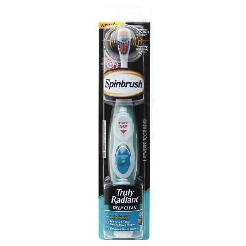 Arm And Hammer Truly Radiant Powered Deep Clean Toothbrush - 1 Ea, 6 ...