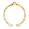 Primal Gold 14 Karat Yellow Gold .01ct Diamond Heart Toe Ring - Walmart.com