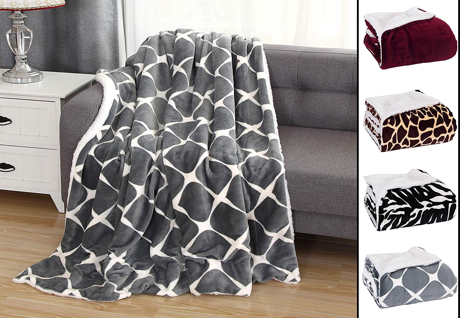 Elegant Comfort 50 x 60 Blanket Gift Christmas Throw - Walmart.com