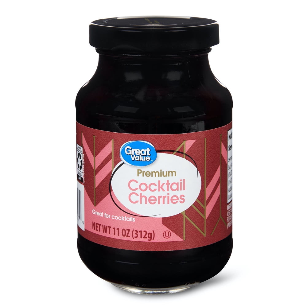 Great Value Premium Cocktail Cherries, 11 oz - Walmart.com - Walmart.com