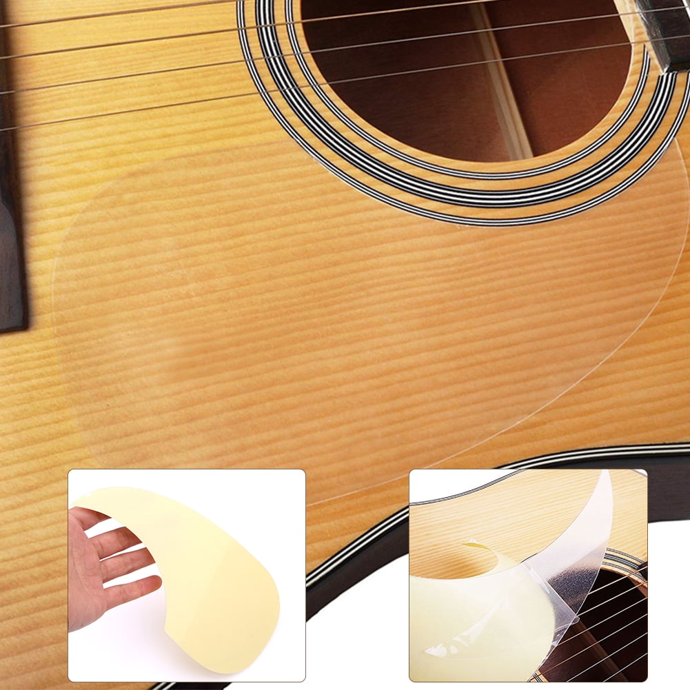 Veecome Transparent Acoustic Guitar Pickguard Droplets Self-Adhesive ...
