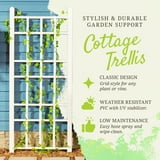 Dura-Trel Cottage 28x66 Inch PVC Vinyl Lattice Garden Patio Trellis ...