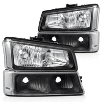 Magshion Pair Headlights Assembly Replacement for 03 04 05 06 07 Chevy ...