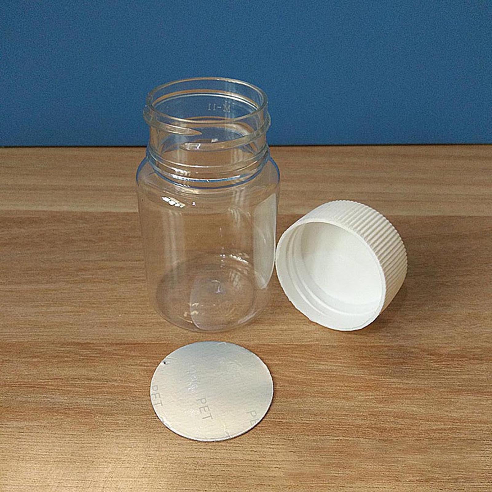 opvise 10Pcs 50ml Chemical Bottle Clear Waterproof Plastic Pill Bottles ...