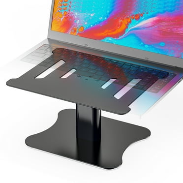 VIVO Universal Adjustable Ergonomic Monitor & Laptop Riser Stand, Black ...