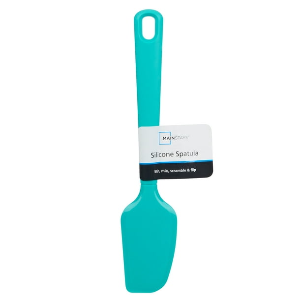 Mainstays 10.25" Heat Resistant (428F-220C) Teal Silicone Spatula ...