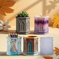 Textured Silicone Pen Holder Mold Architecture Design For Resin ...
