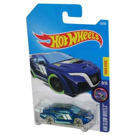 Hot Wheels HW Glow 8/10 (2015) Blue Loop Coupe Toy Car 53/250 | Walmart ...