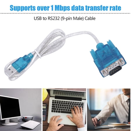 Wired USB 2.0 to Serial RS232 CH340 Chipset 9Pin Adapter Converter ...