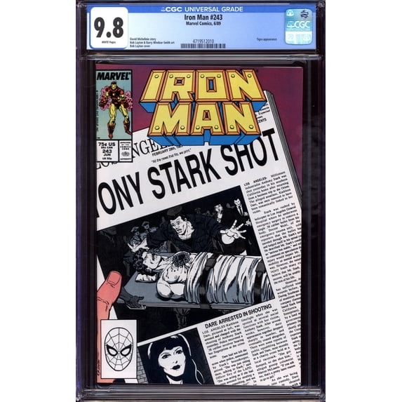 Iron Man #243 - CGC 9.8 Comic Book - Walmart.com