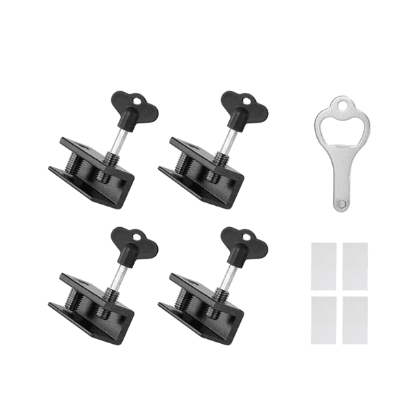 Winyuyby 4 Sets Window Locks, Sliding Window Locks with Key for ...