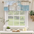 Modern Abstract Curtain Valances for Windows, Kitchen Valance Window ...