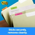 Post-it Tabs, 2 in., Solid, White, 25 Tabs/On-the-Go Dispenser, 2 ...