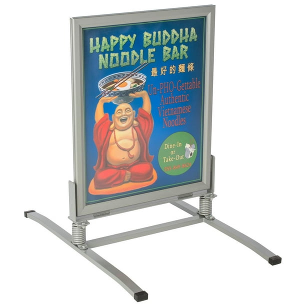 Displays2go 22" x 28" Sidewalk Sign, Waterproof, Snap Frame, Spring ...