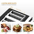 Gevi 4-Slice Toaster with LED Screen, Extra-Wide Slots, Removable Tray ...