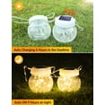 6-Pack Solar Lantern Solar Lights Outdoor Waterproof, Solar Powered ...