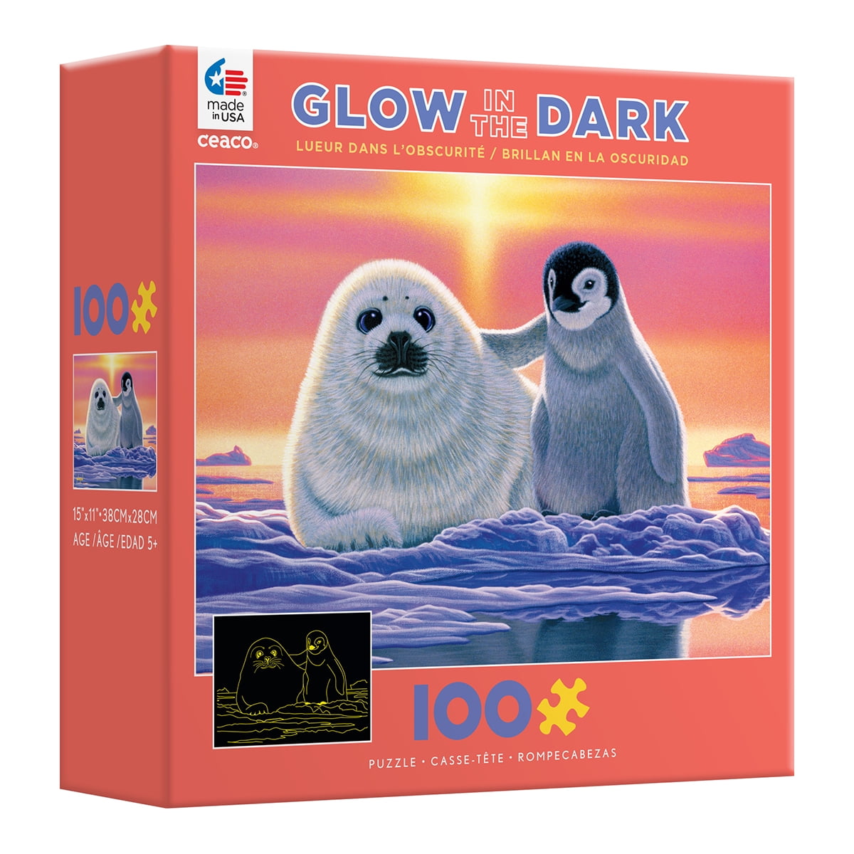 Ceaco 100-Piece Kids Schimmel Glow Friends Around the World ...