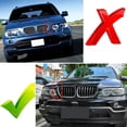 For BMW X5 E53 Car Front Kidney Grill Gloss Black M Double Slat Hood ...