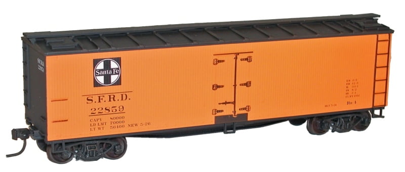 Accurail 48082 HO Scale ATSF 40' Wood Reefer - Walmart.com