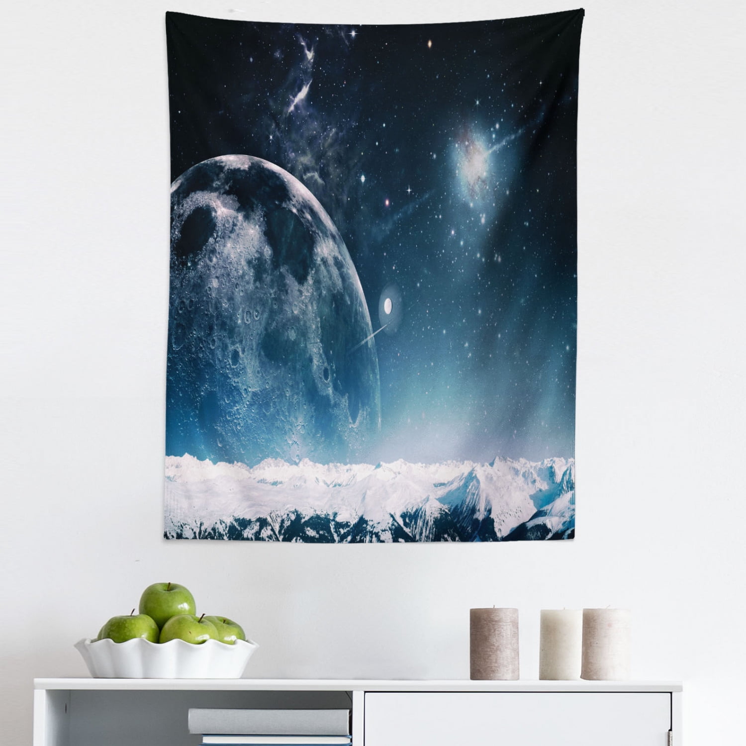 Universe Tapestry, Another World Landscape Atmosphere Crater Galaxy ...